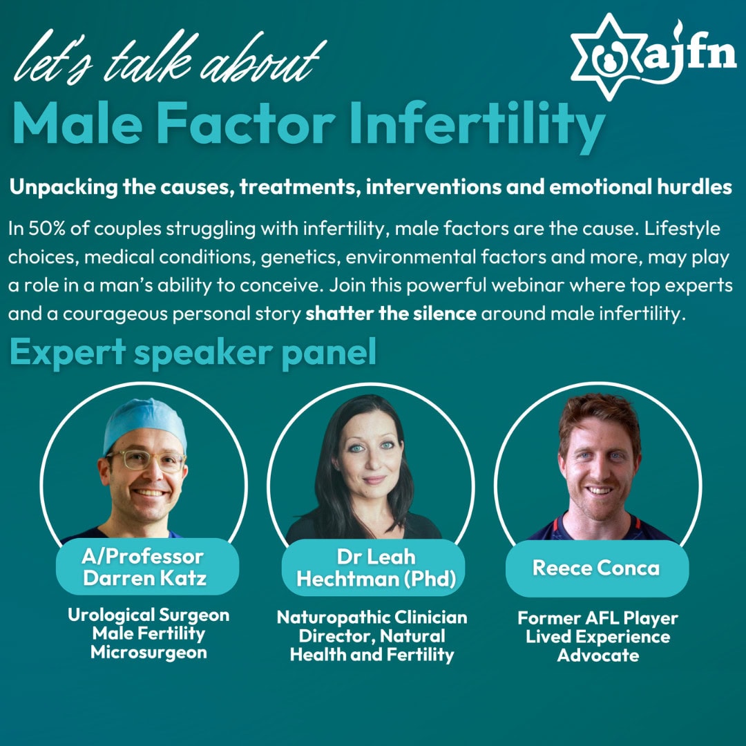 Let's Talk About Male Factor Infertility Webinar - Australian Jewish ...